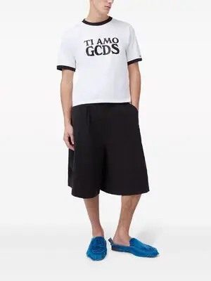 Gcds Slogan-print Cotton T-shirt
