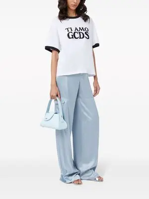 Gcds Slogan-print Cotton T-shirt