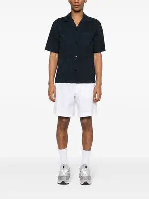 Aspesi Elasticated-waist Poplin Shorts - White