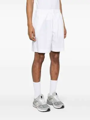 Aspesi Elasticated-waist Poplin Shorts - White