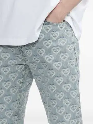 Casablanca Monogram Print Jeans