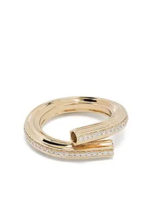 Adina Reyter 14kt Yellow Diamond Macaroni Eternity Ring - Gold
