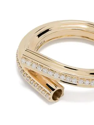 Adina Reyter 14kt Yellow Diamond Macaroni Eternity Ring