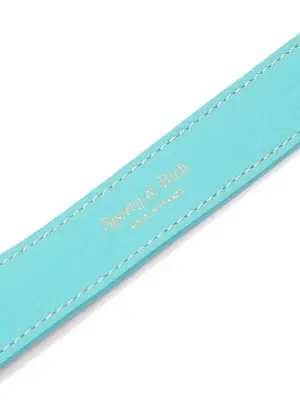 SPORTY & RICH Double-buckled Leather Dog Collar
