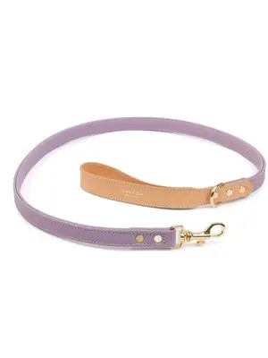 SPORTY & RICH Logo-stamp Leather Dog Leash - Purple