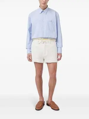 Gcds Sequin-embellished Tweed Shorts