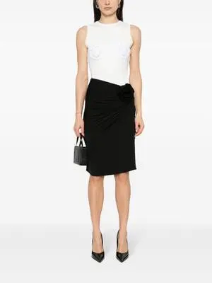 Magda Butrym Crochet-appliqué Tank Top - Black