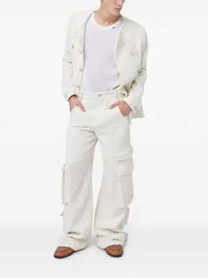 Gcds Sequin-embellished Tweed Cargo Trousers