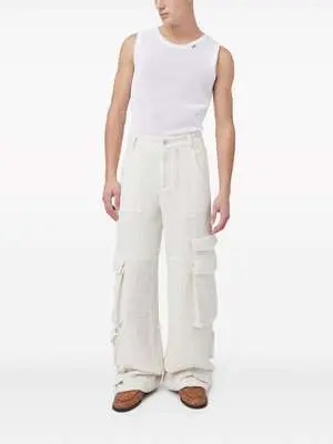 Gcds Sequin-embellished Tweed Cargo Trousers