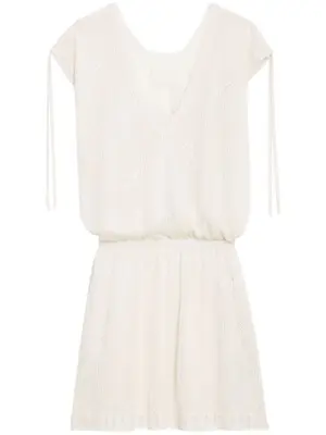Zadig&Voltaire Alanis Crochet-knit Minidress