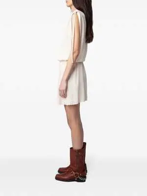 Zadig&Voltaire Alanis Crochet-knit Minidress