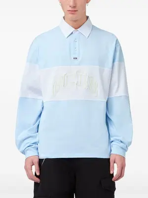 Gcds Logo-embroidered Cotton Polo Shirt