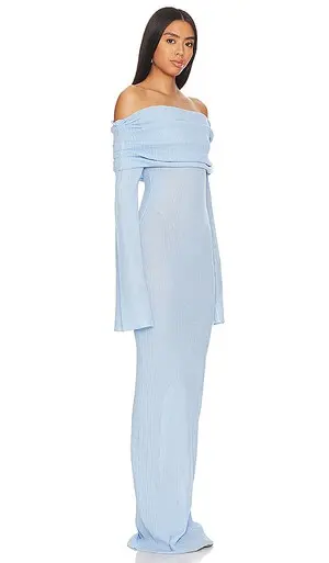 SEROYA Galleria Maxi Dress - Powder Blue