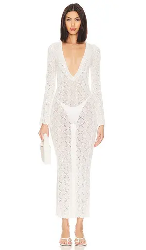 MORE TO COME Dylan Deep V Maxi Dress