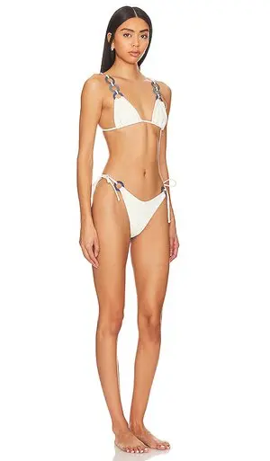 SAUDADE Rainbow Bikini Set With Acrylic O-ring Accents