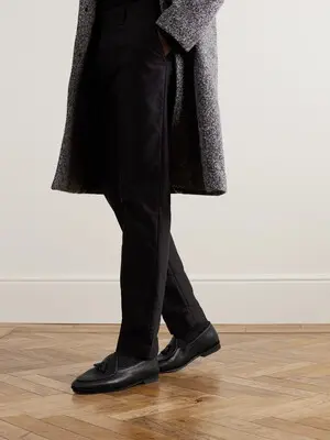 Rubinacci Marphy Tasselled Leather Loafers - Black