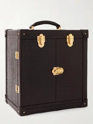 RAPPORT LONDON Brompton Croc-effect Leather Accessory Trunk - Brown