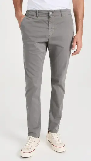 Paige Danford Stretch Sateen Chinos - Cool Slate