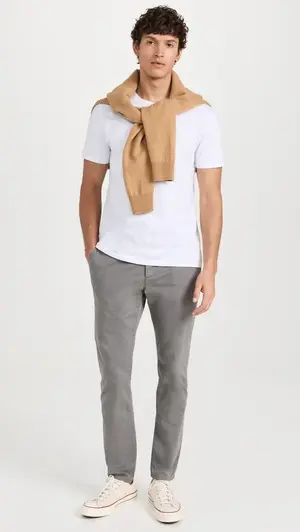Paige Danford Stretch Sateen Chinos - Cool Slate