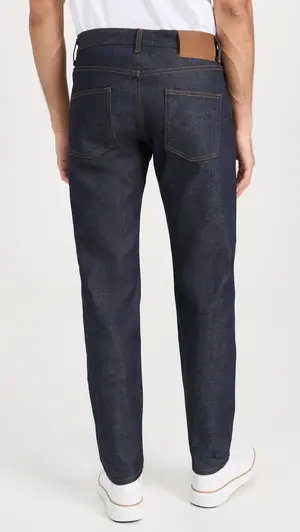 Naked & Famous Denim Easy Guy Dirty Fade Selvedge Jeans - Indigo/white