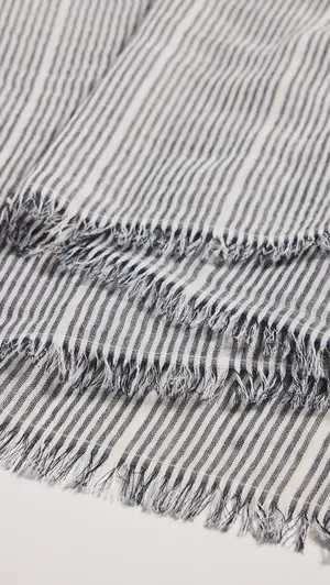 Vince Cotton Micro Stripe Scarf