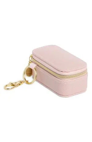 Nordstrom Mini Travel Jewelry Case Key Chain - Rose
