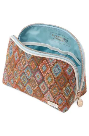 Stephanie Johnson Bodrum Kilim Lola Makeup Bag - Orange Multi
