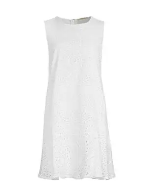 Kobi Halperin Women's Leora Cotton Eyelet Shift Dress - Black  - White