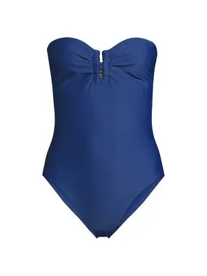 Kobi Halperin Becca Strapless One-piece Swimsuit Navy