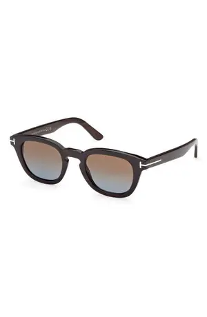 TOM FORD 48mm Gradient Polarized Sunglasses
