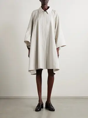 THE ROW Lenister Oversized Cotton-gabardine Coat