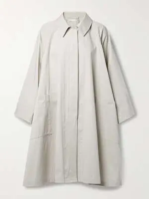 THE ROW Lenister Oversized Cotton-gabardine Coat