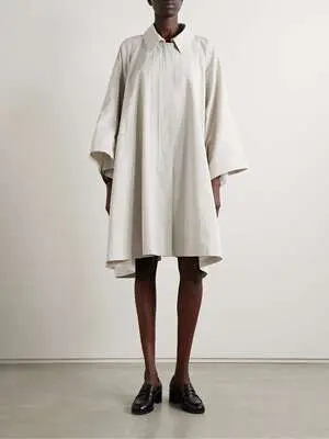 THE ROW Lenister Oversized Cotton-gabardine Coat