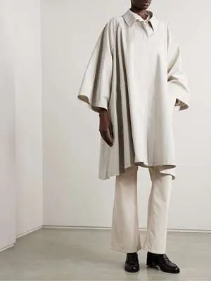 THE ROW Lenister Oversized Cotton-gabardine Coat