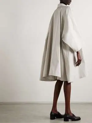 THE ROW Lenister Oversized Cotton-gabardine Coat