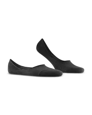 Falke Cotton Blend No Show Socks - Black