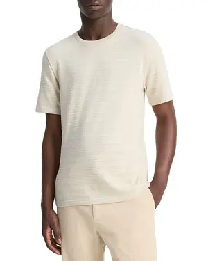 Vince Pima Cotton Pique Tee Coyote/off White