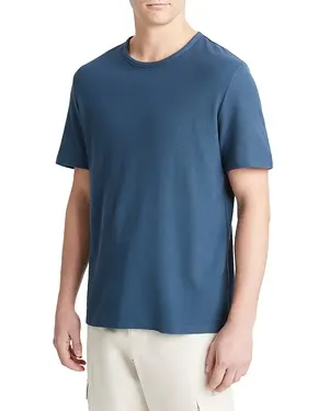 Vince Pima Cotton Pique Tee Deep Indigo