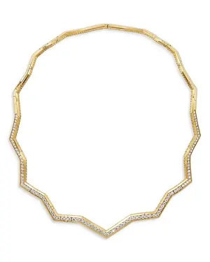 David Yurman Stax Zig Zag Necklace - Gold