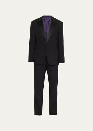 Ralph Lauren Purple Label Gregory Hand-tailored Wool Peak Tuxedo