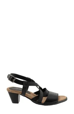 Trotters Meadow Ankle Strap Sandal - Black