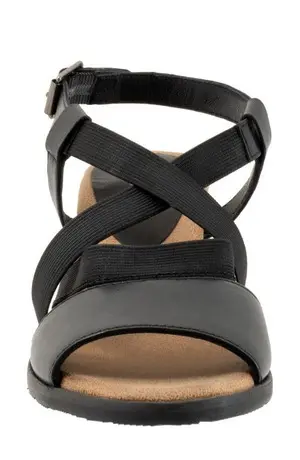 Trotters Meadow Ankle Strap Sandal - Black