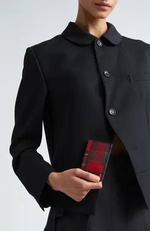 Comme Des Garçons Tartan Patchwork Card Case