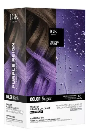 IGK Color Bright One Step Bleach & Color Kitpurple Reign: