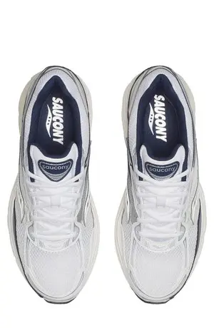 Saucony Gender Inclusive Progrid Omni Sneaker - White/navy