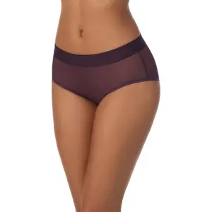 Dkny Sheer Mesh Briefs Plum Perfect