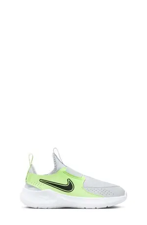 Nike Flex Runner 3 Slip-on Shoe - Platinum/ Black/ Volt