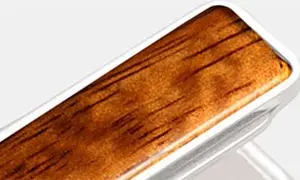 M-Clip® Wood Inlay Money Clip - Bubinga Wood