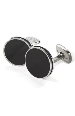M-CLIP® Stainless Steel Cuff Links - Stainless Steel/black