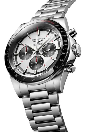 LONGINES Conquest Automatic Bracelet Watch - White